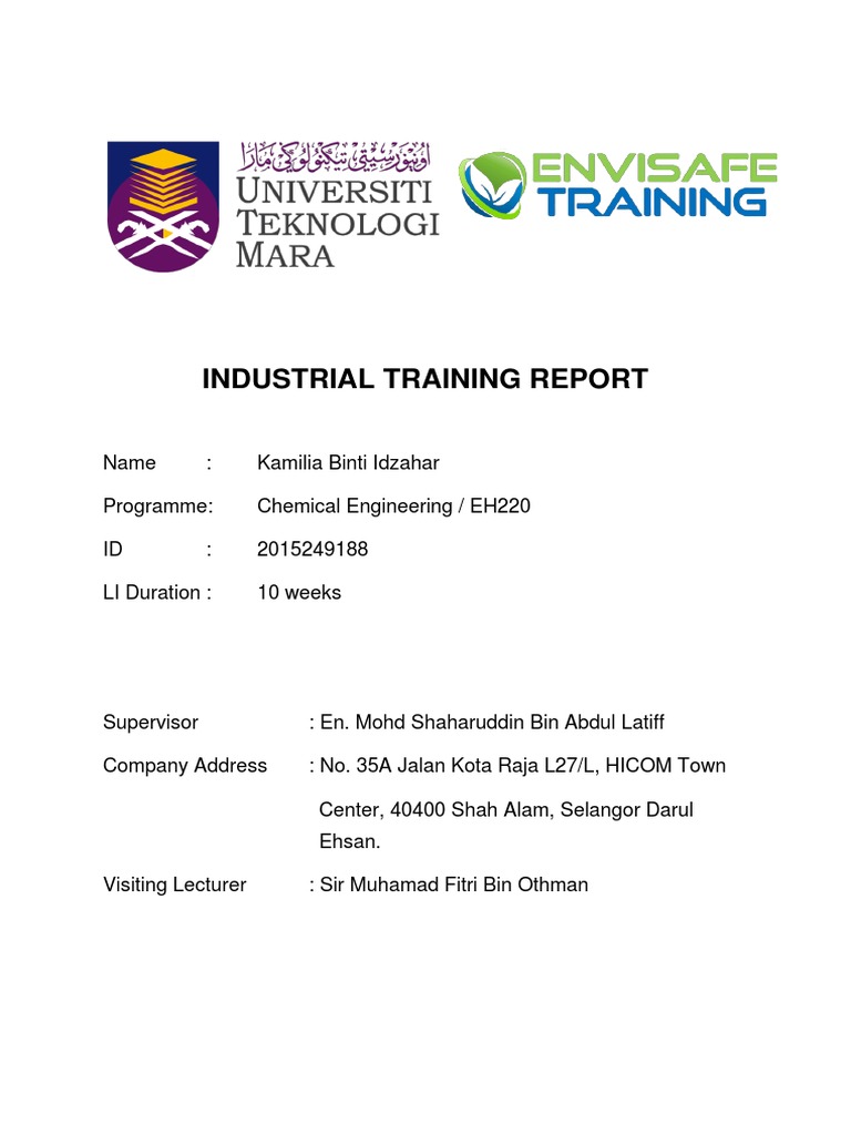Industrial Training Report | PDF