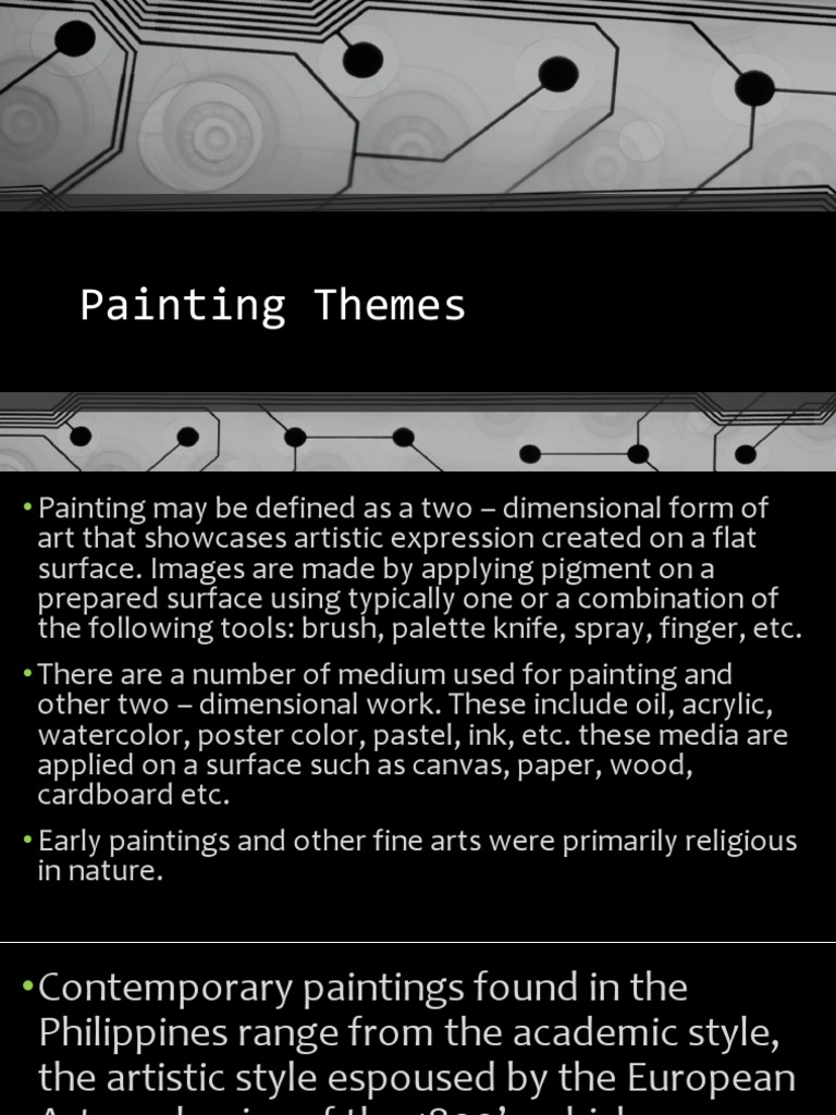 Painting Themes | PDF | Paintings | Writing