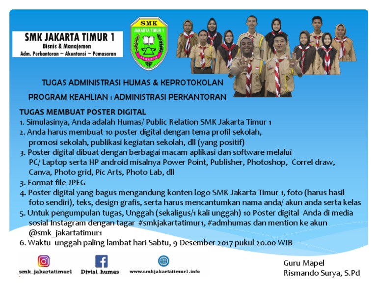Tugas Adm Humas Membuat Poster | PDF