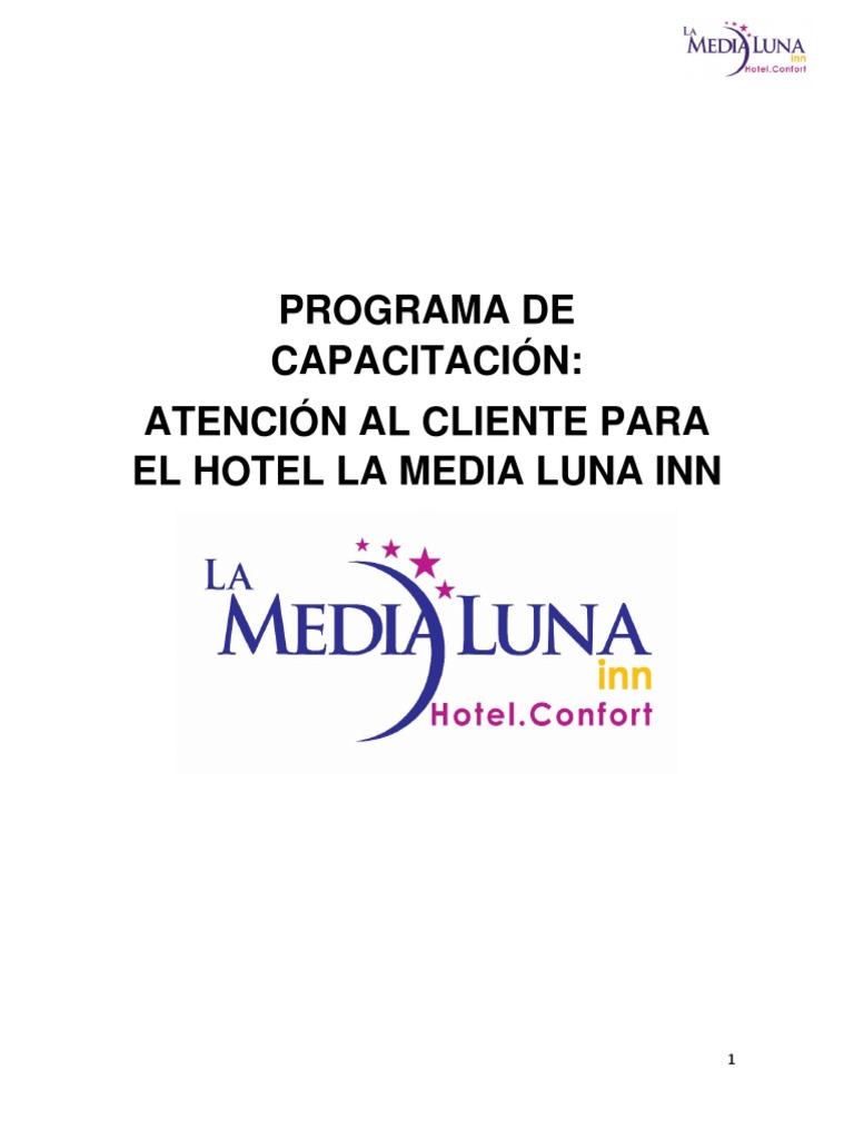 Programa de Capacitación Atencion Al Cliente Completo | PDF | Gestión ...