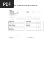 Instrument Count Sheet | PDF | Medical Procedures | Surgery