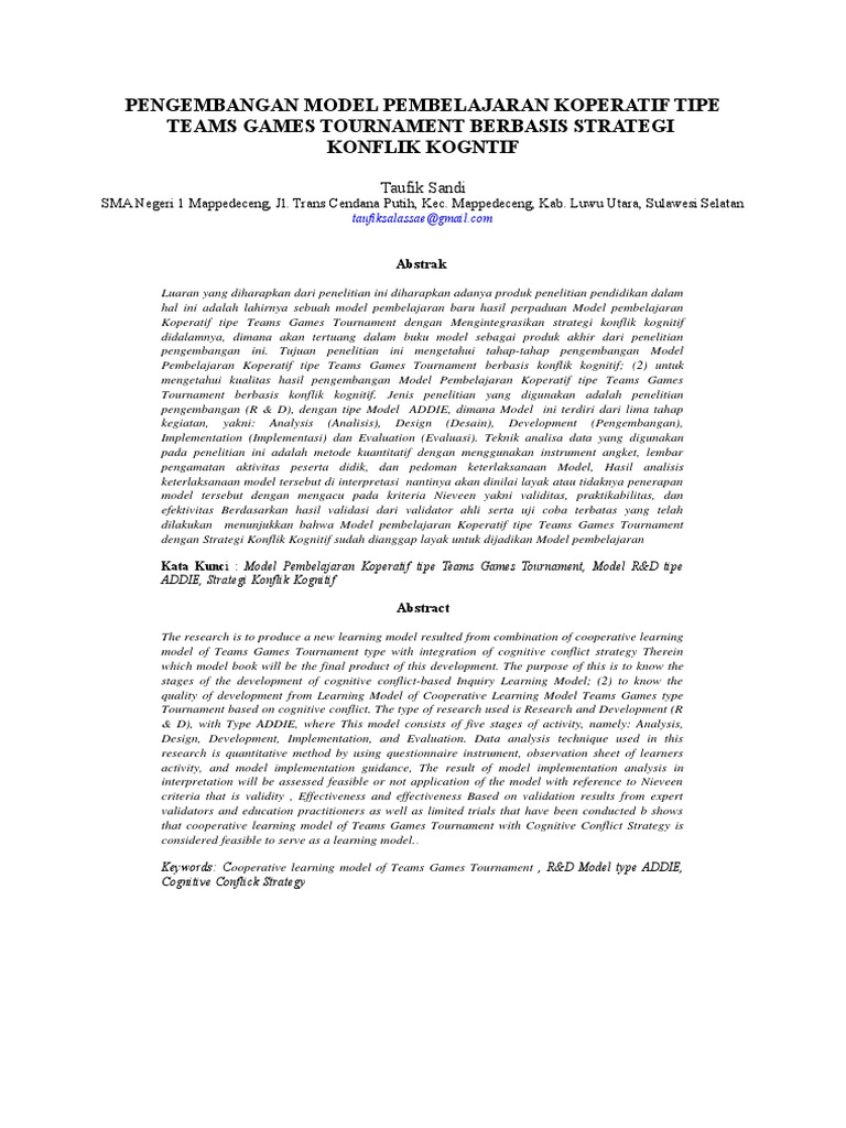 Template Format Karya Tulis Ilmiah Guru Kimia 2017 | PDF