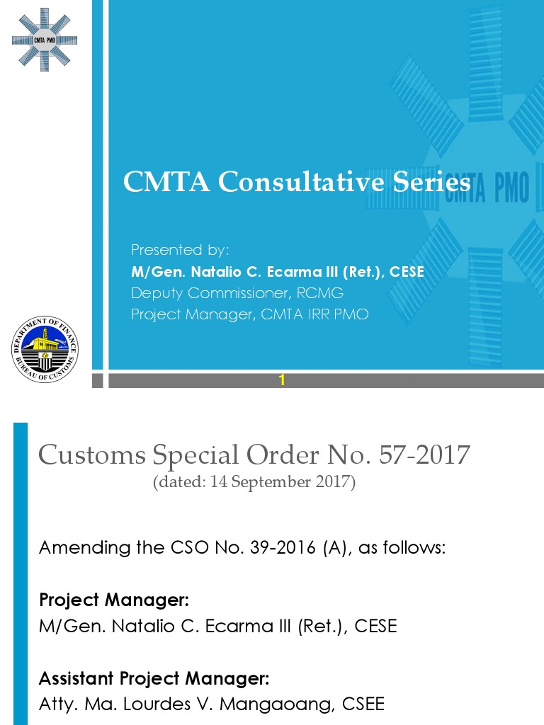 Customs Modernization and Tariff Act Briefer | PDF | Global Business ...