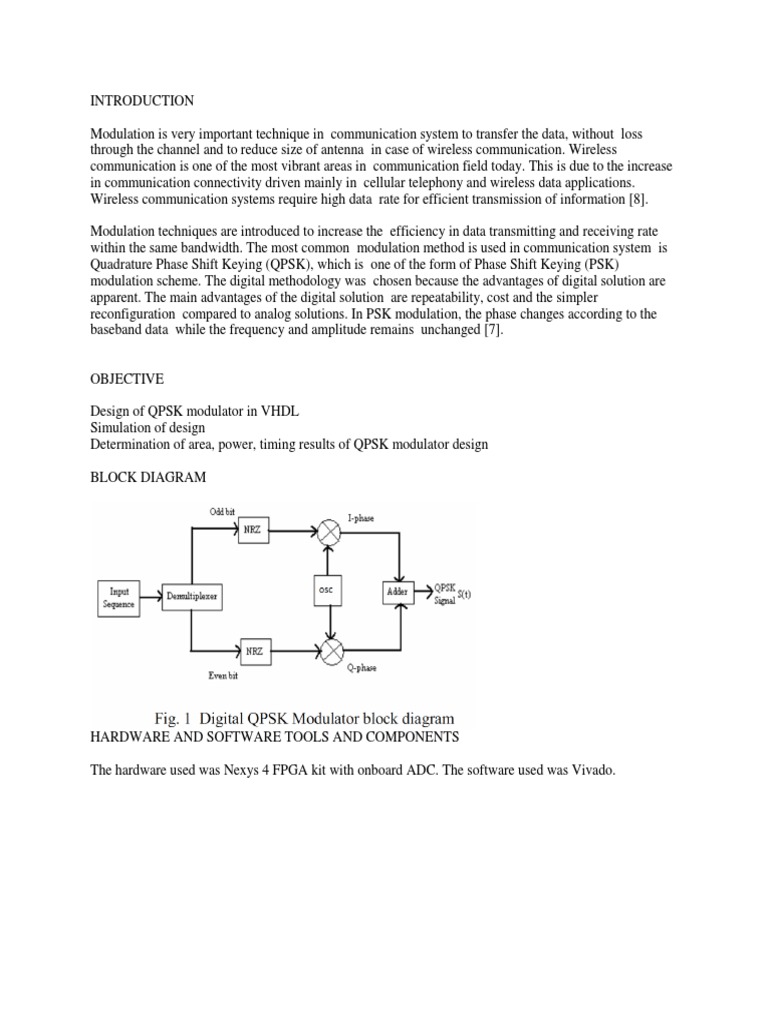 QPSK | Download Free PDF | Modulation | Radio Technology