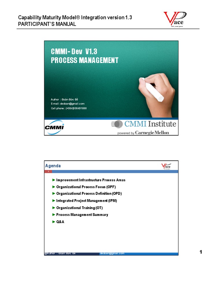 Processes Management CMMI V1.3 | PDF | Product Development | Production And Manufacturing