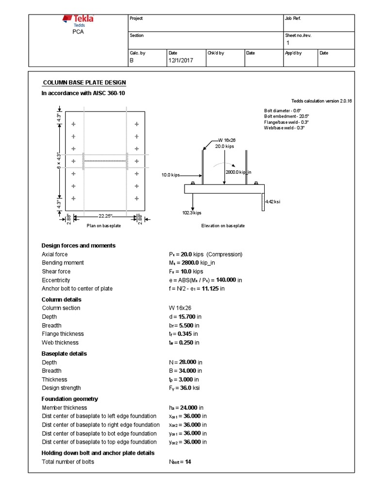 Base Plate 2 | Strength Of Materials | Bending