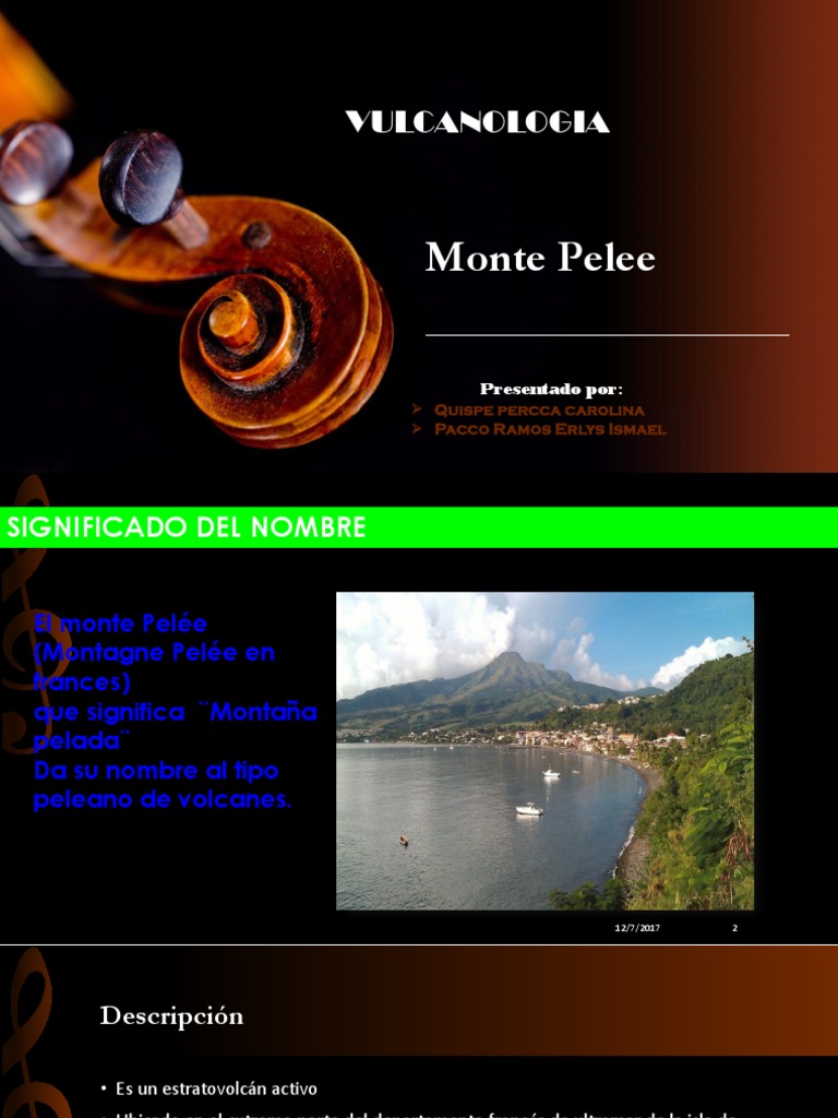 Erupciones del Monte Pelée en Martinica | PDF | Volcán | Peligros Naturales