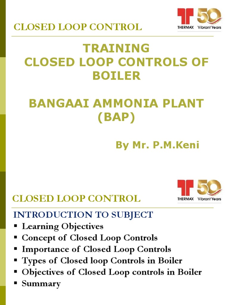 An Introduction to Closed Loop Controls for Boilers: Explaining Key Concepts, Types of Controls ...