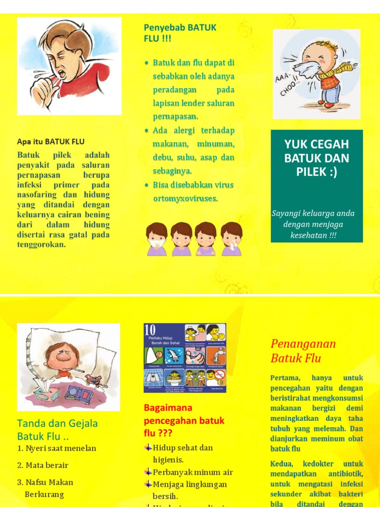 Leaflet Swamedikasi Flu Dan Batuk Kelompok 5 | PDF
