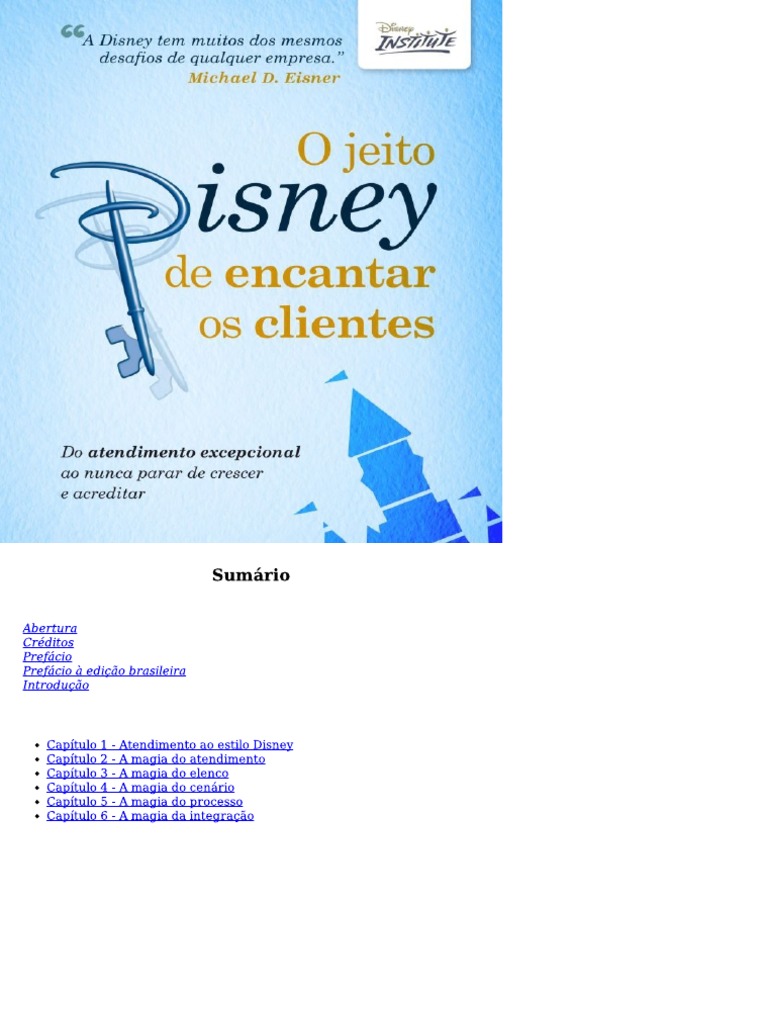 O Jeito Disney de Encantar Os Clientes PDF | PDF