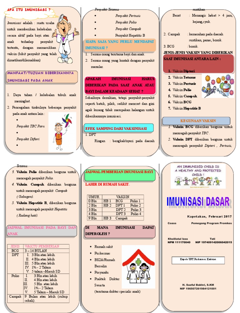 Leaflet Imunisasi Pdf