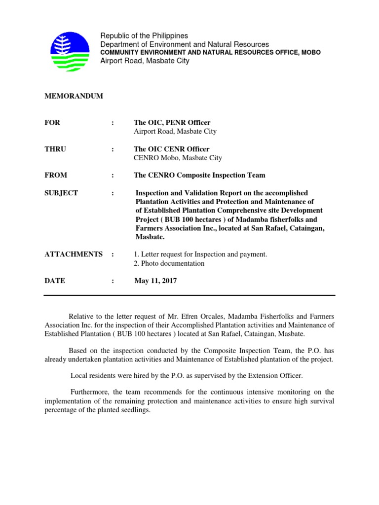 Memo | PDF | Natural Environment | Nature