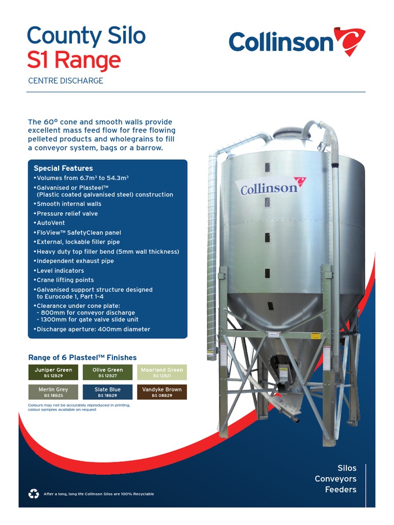 Collinson Silos: 100% Recyclable Options | PDF | Pipe (Fluid Conveyance ...