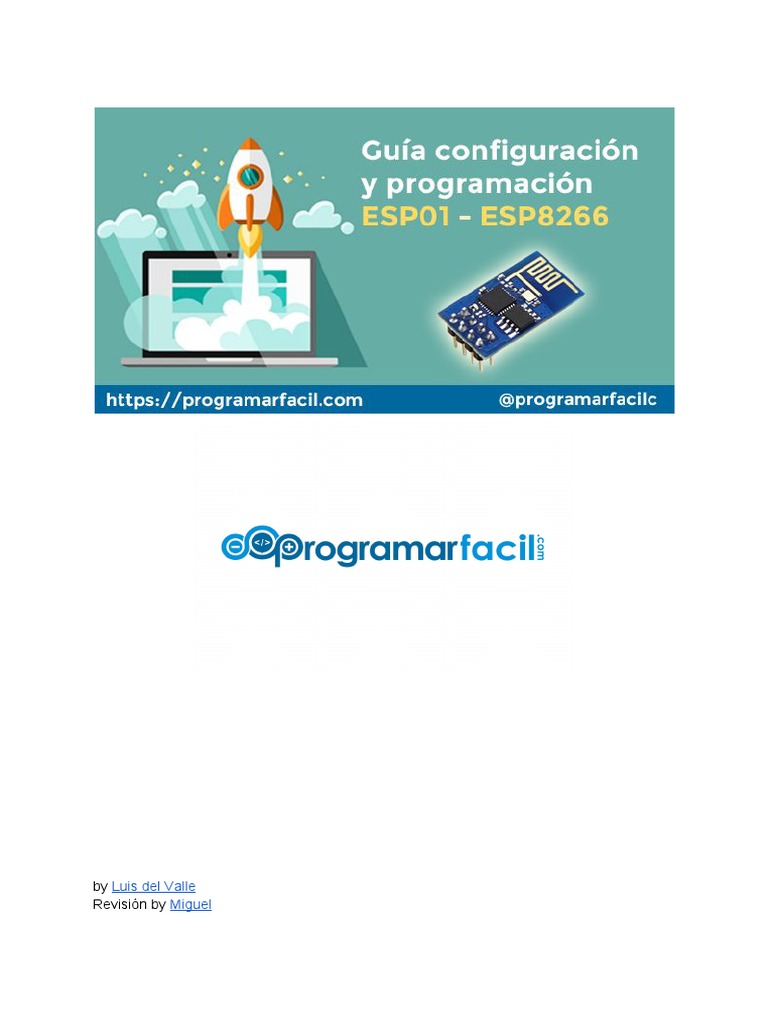 Guia Esp 01 V2 PDF | PDF | Arduino | Microcontrolador