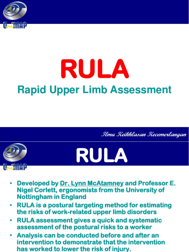 RULA-REBA-Presentation.ppt | Psychology & Cognitive Science | Clinical ...