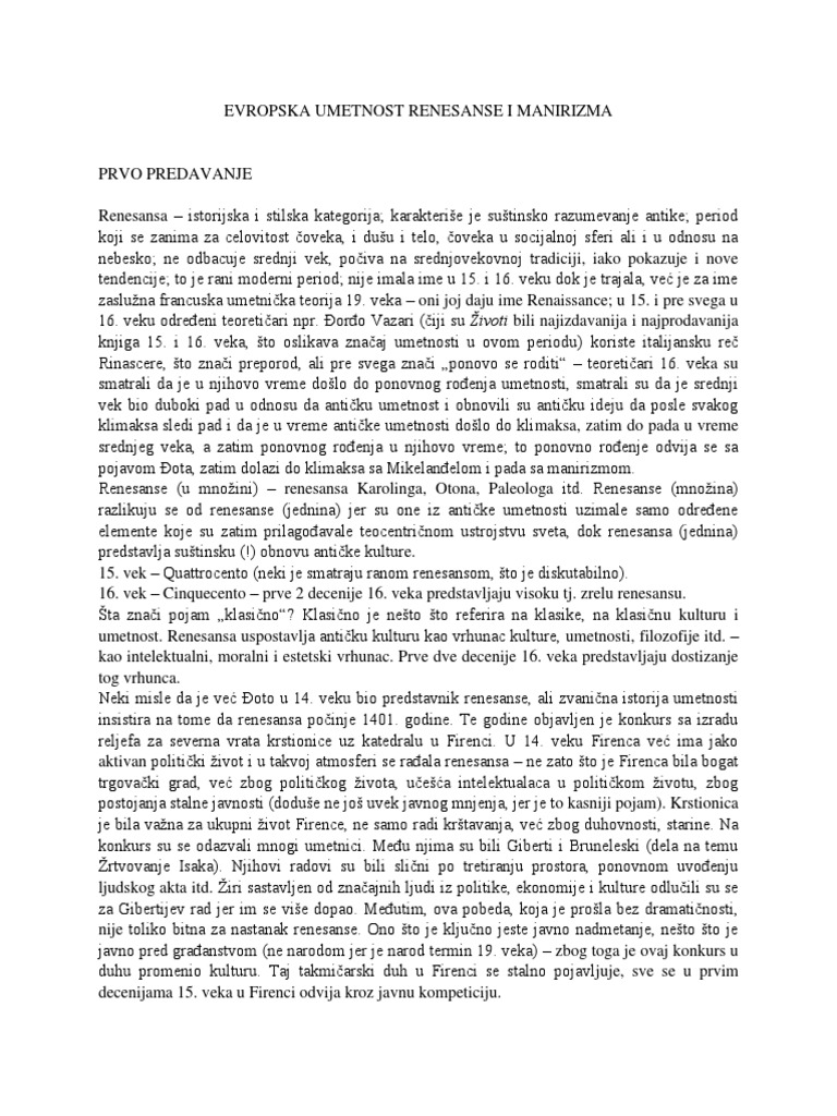 Renesansa | PDF