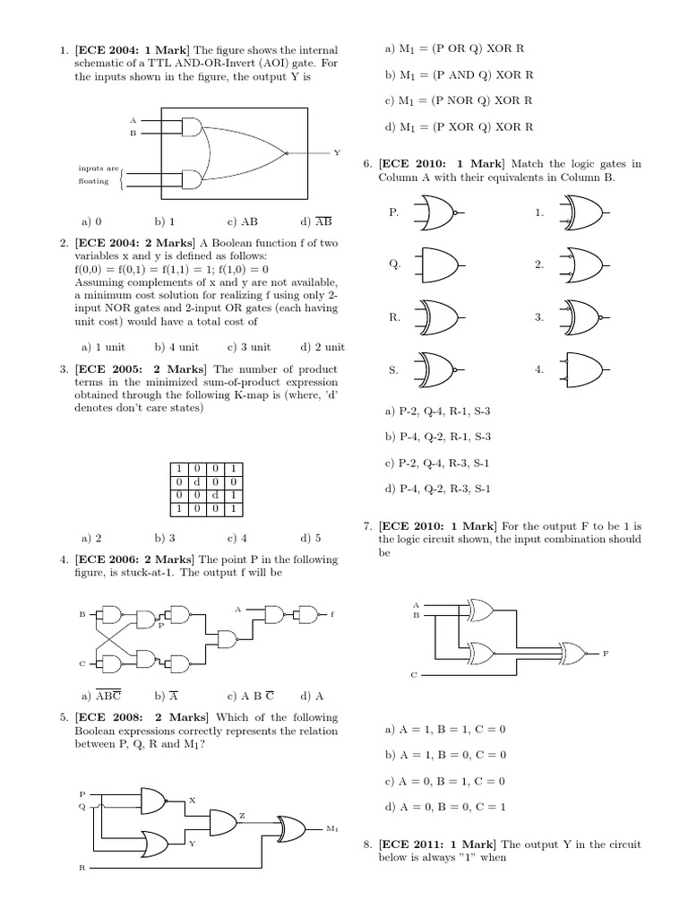 3.logic Gates | PDF | Logic Gate | Electronic Circuits