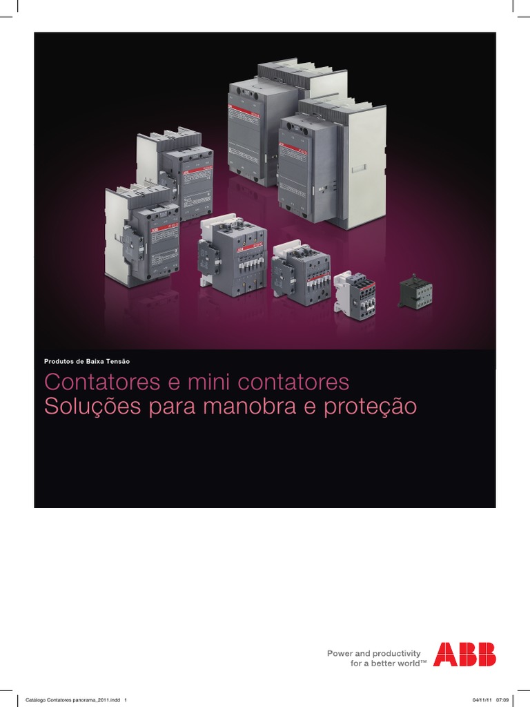 Catálogo de Contatores ABB | PDF | Relé | Corrente alternada