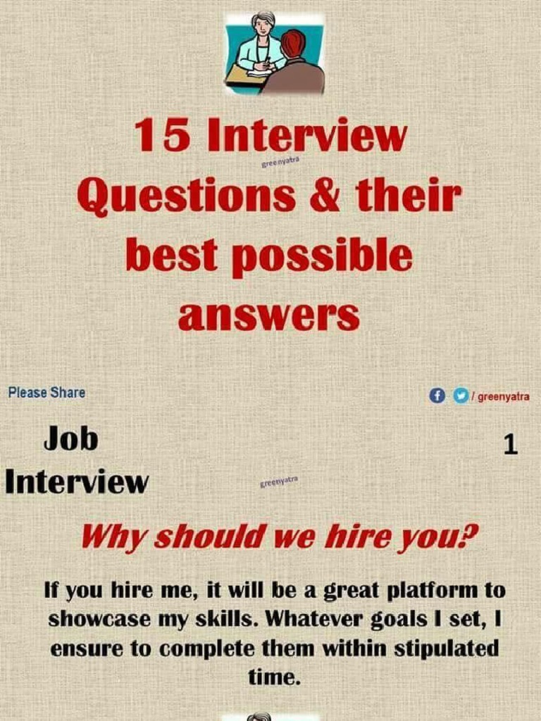 15 Interview Questions | PDF