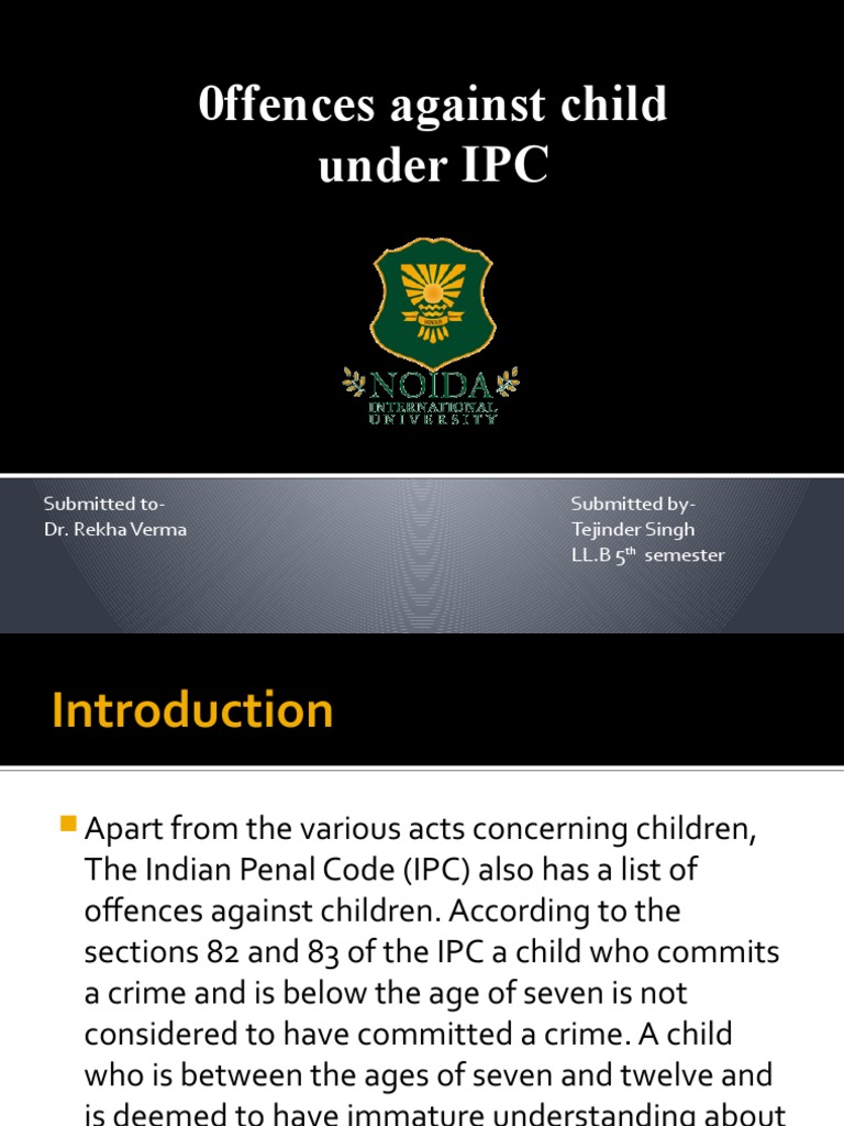 Offences Related To Children Under IPC | PDF | Kidnapping | Virtue