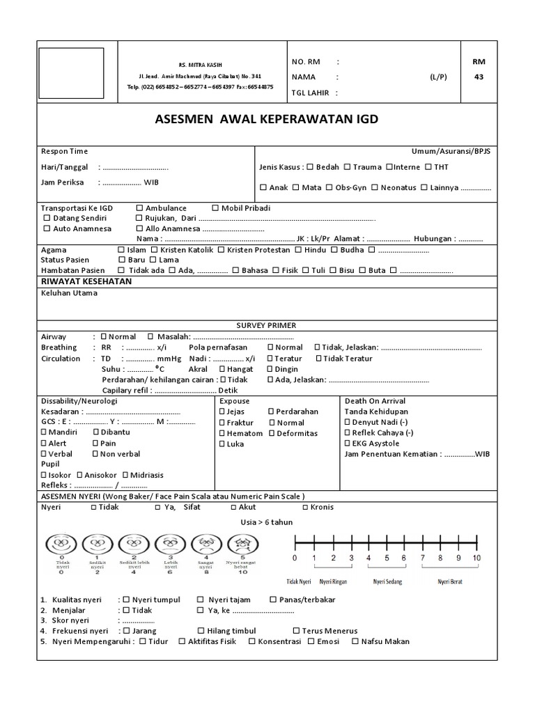 Asesmen Awal Kep Igd | PDF