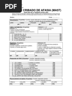 Mississippi Aphasia Screening Test (ESPAÑOL) | PDF