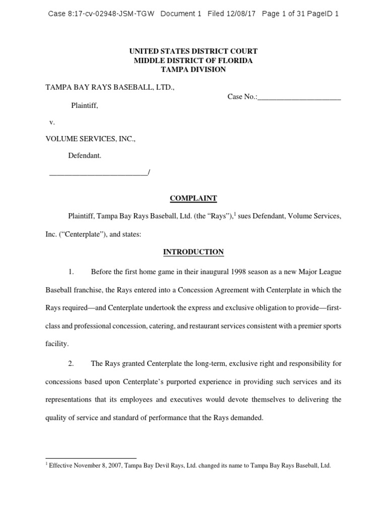 Rays Lawsuit | PDF | Breach Of Contract | Insurance