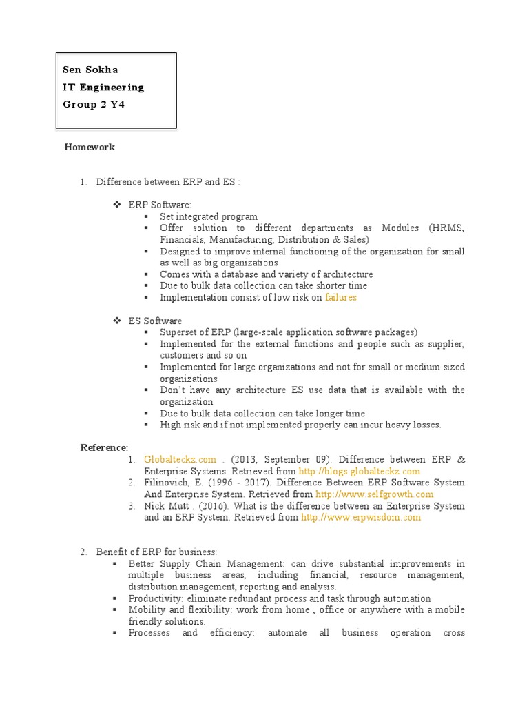 Sen Sokha IT Engineering IT Engineering Gro Up 2 Y4: Homework | PDF ...