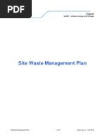 Site Waste Management Plan Template | PDF | Waste Management | Recycling