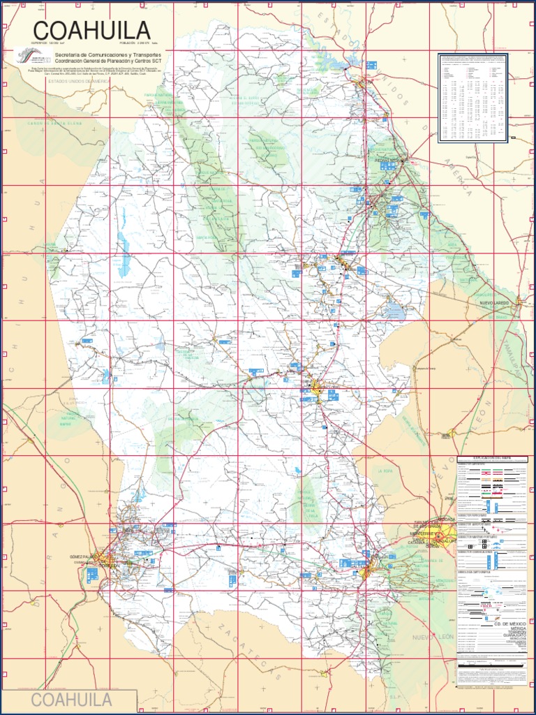 Mapa Coahuila