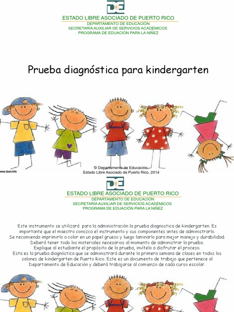 Prueba de Kinder PDF | PDF | Comunidad (área insular de los EE. UU ...