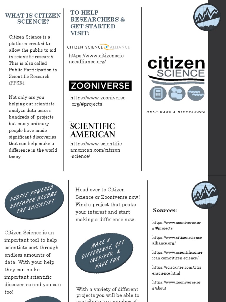 Citizen Science Pamphlet 2017 | PDF | Science | Justification