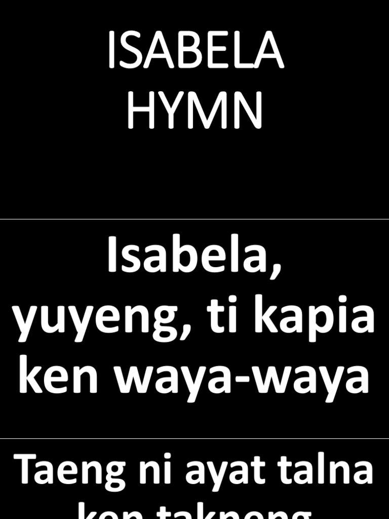 Isabela Hymn | PDF