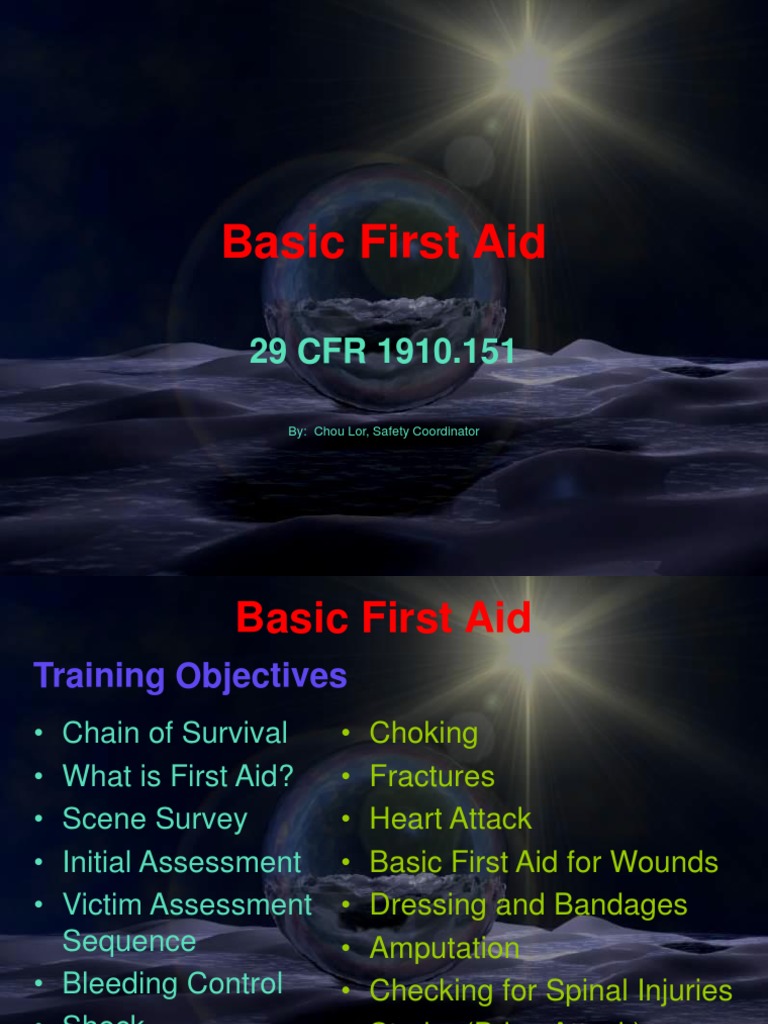 Basic First Aid: Facilities Planning & Management UW-Eau Claire | PDF ...