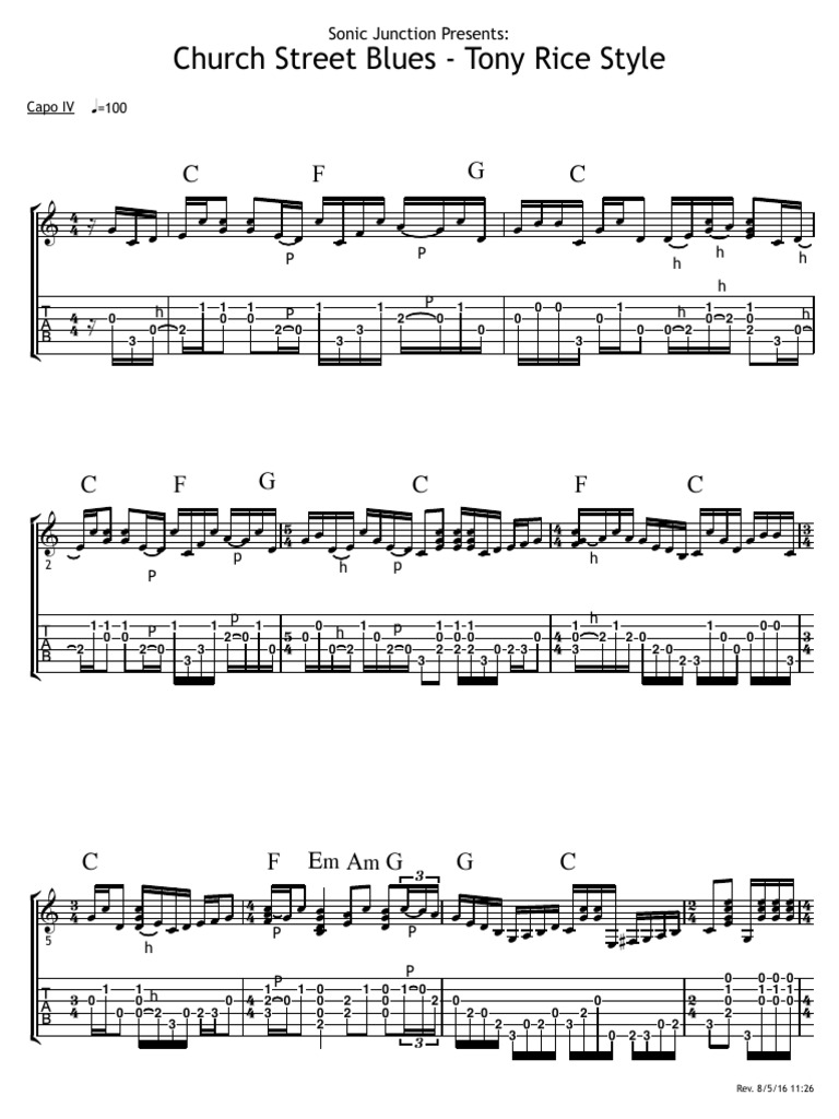 École de guitare : Church Street Blues | PDF