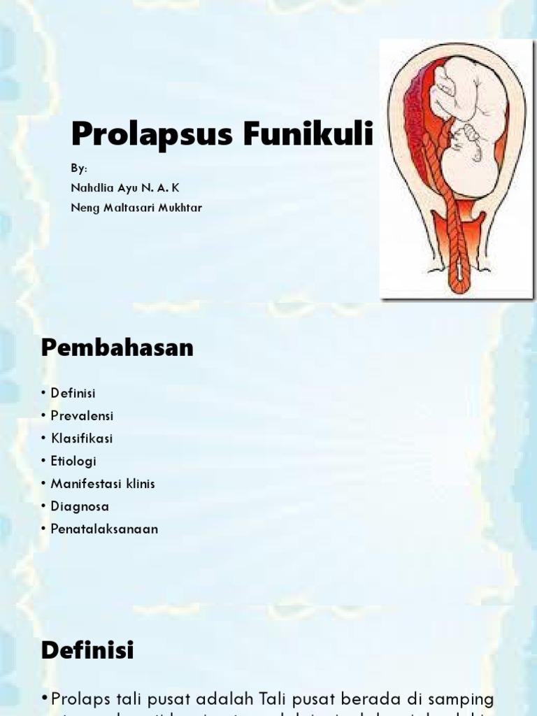 Prolapsus Funikuli: Definisi dan Penanganan | PDF