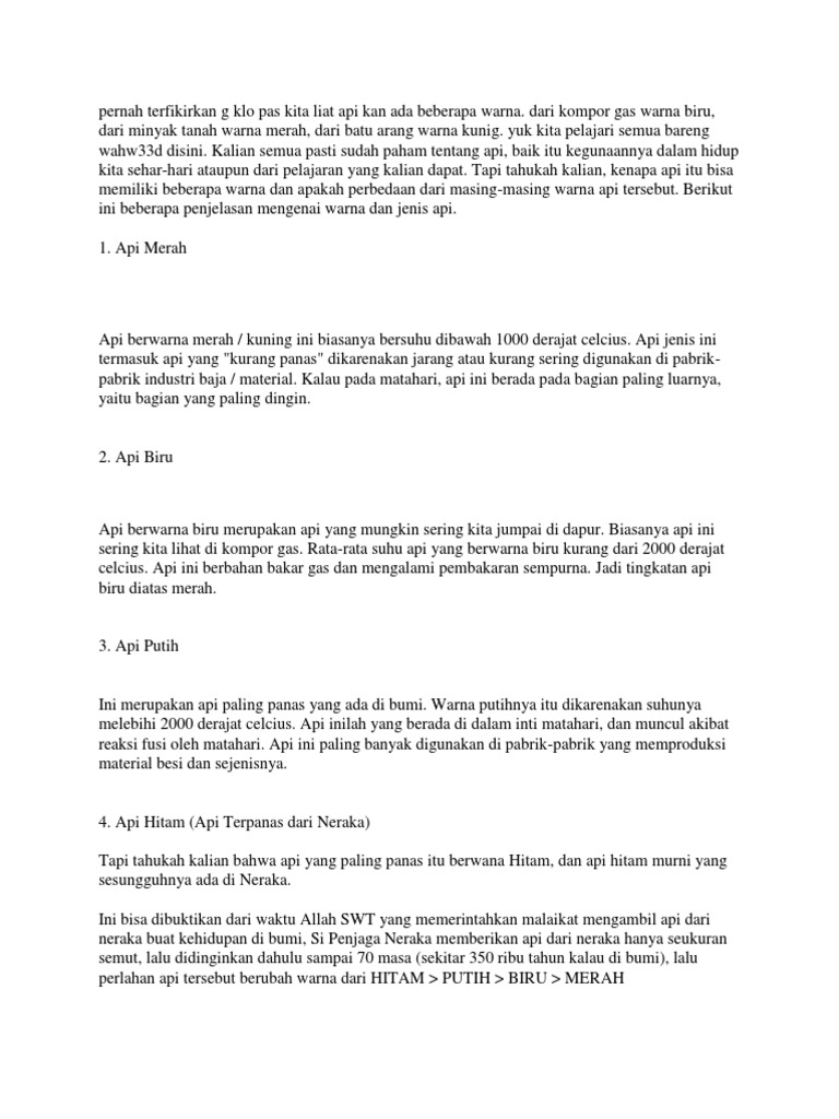 Bagian Bagian API | PDF