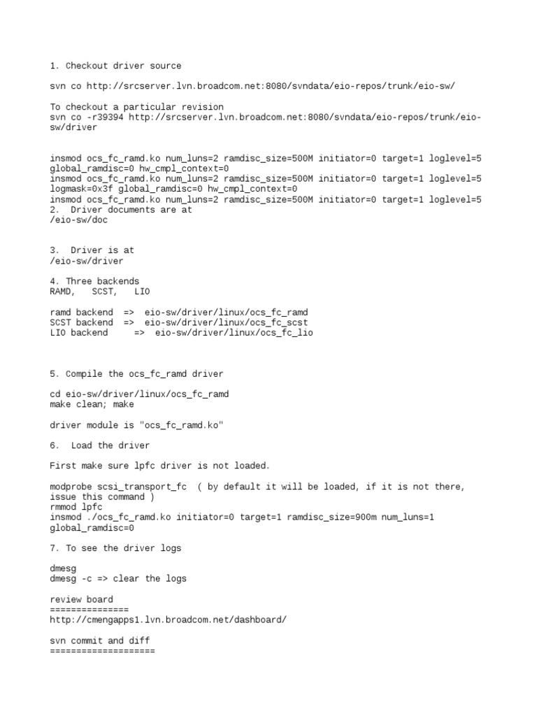 Checkout Commmands | PDF | Device Driver | System Software