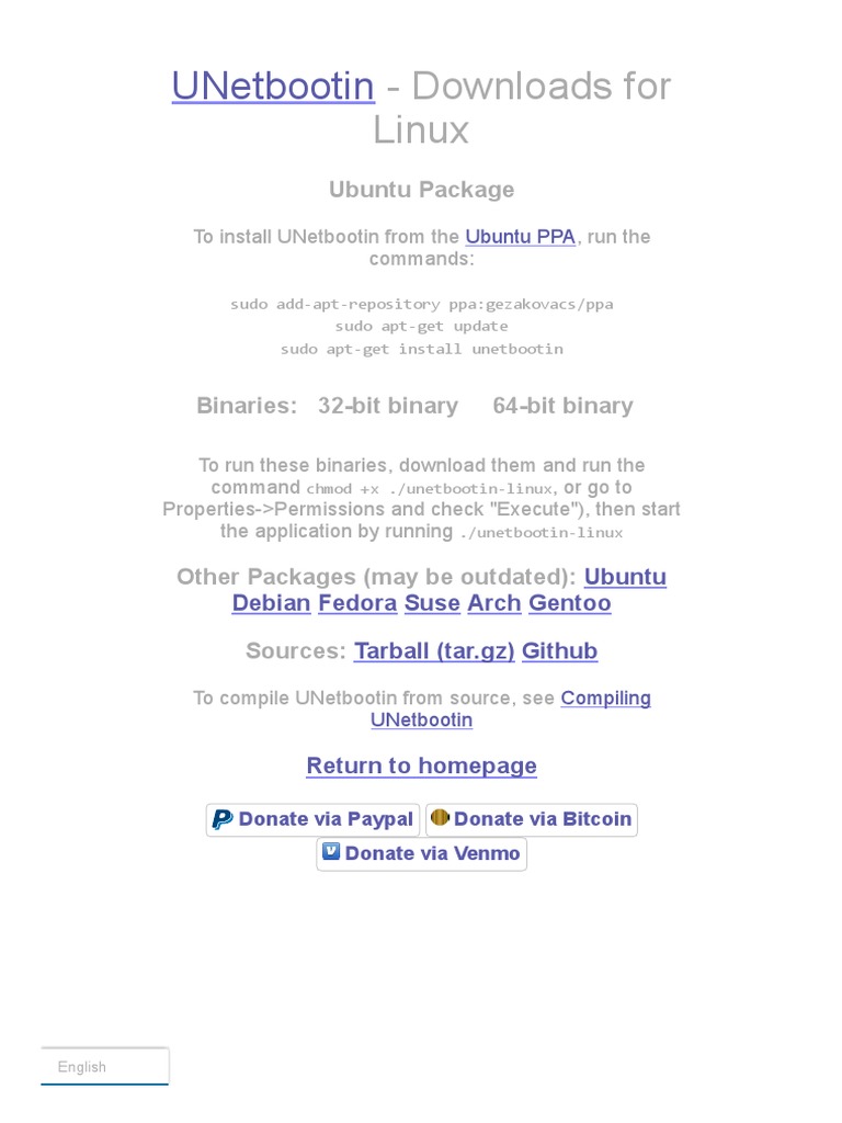 UNetbootin - Linux Downloads | PDF
