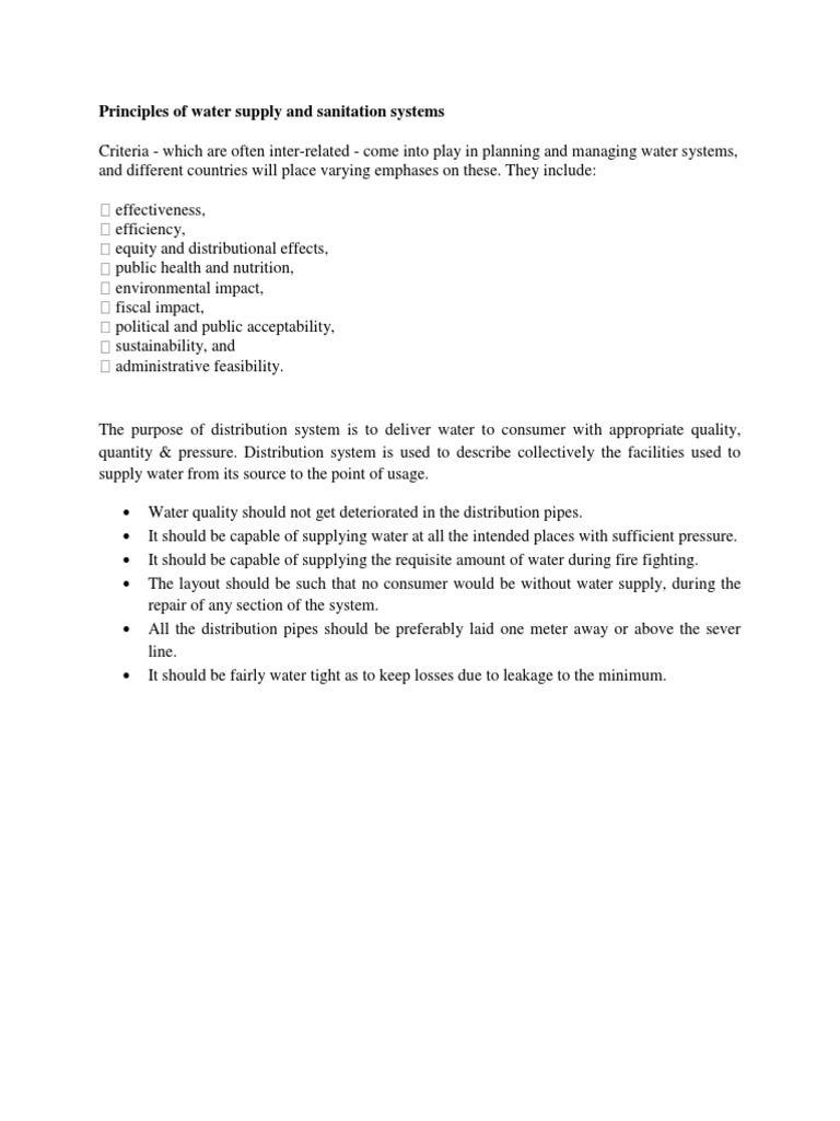 Principles of Water Supply Systems | PDF | Technology & Engineering