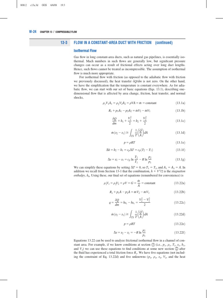 Supersonic Channel Flow With Shocks PDF | PDF | Compressible Flow ...