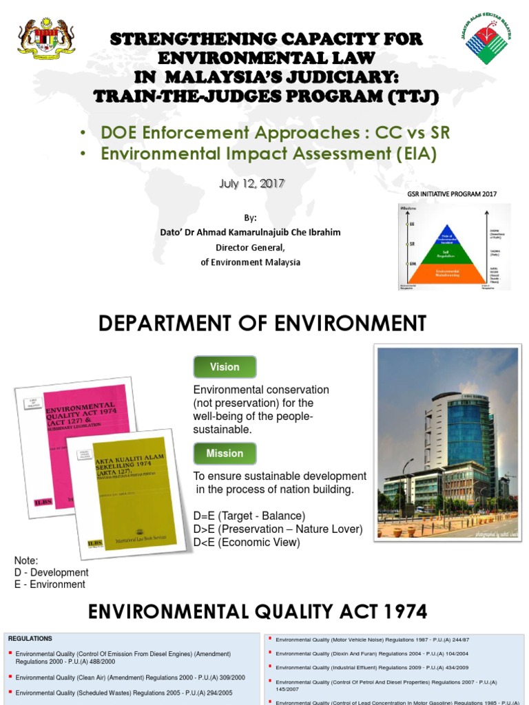 Session 9 Doe Enforcement Approaches Environmental Impact Assessment ...