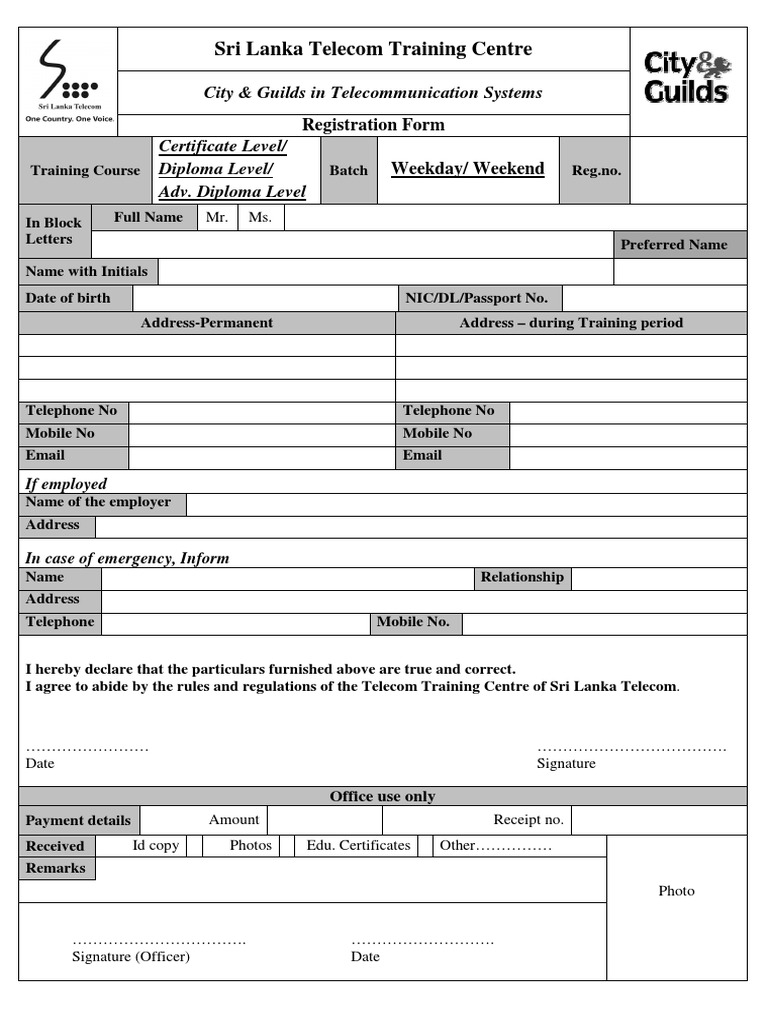 Application Form-City and Guilds PDF | PDF