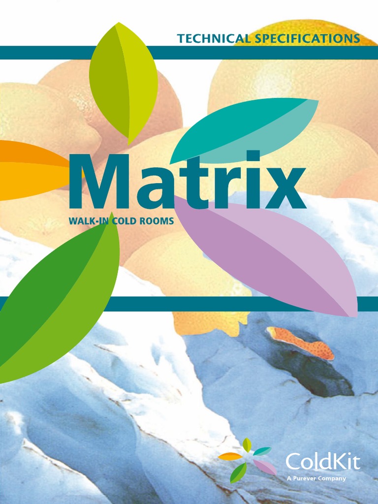 ColdKit Matrix Technical Specifications Modular Cold Rooms PDF | PDF