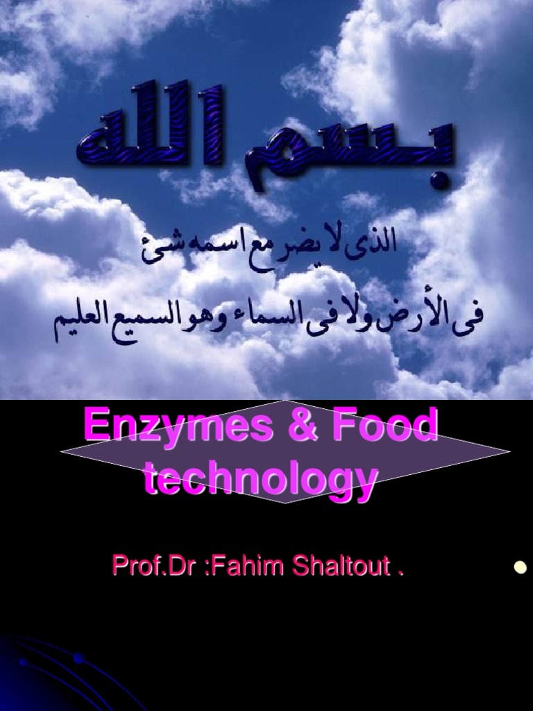 Enzymes & Food Technology - ppt1 | PDF | Enzyme | Breads