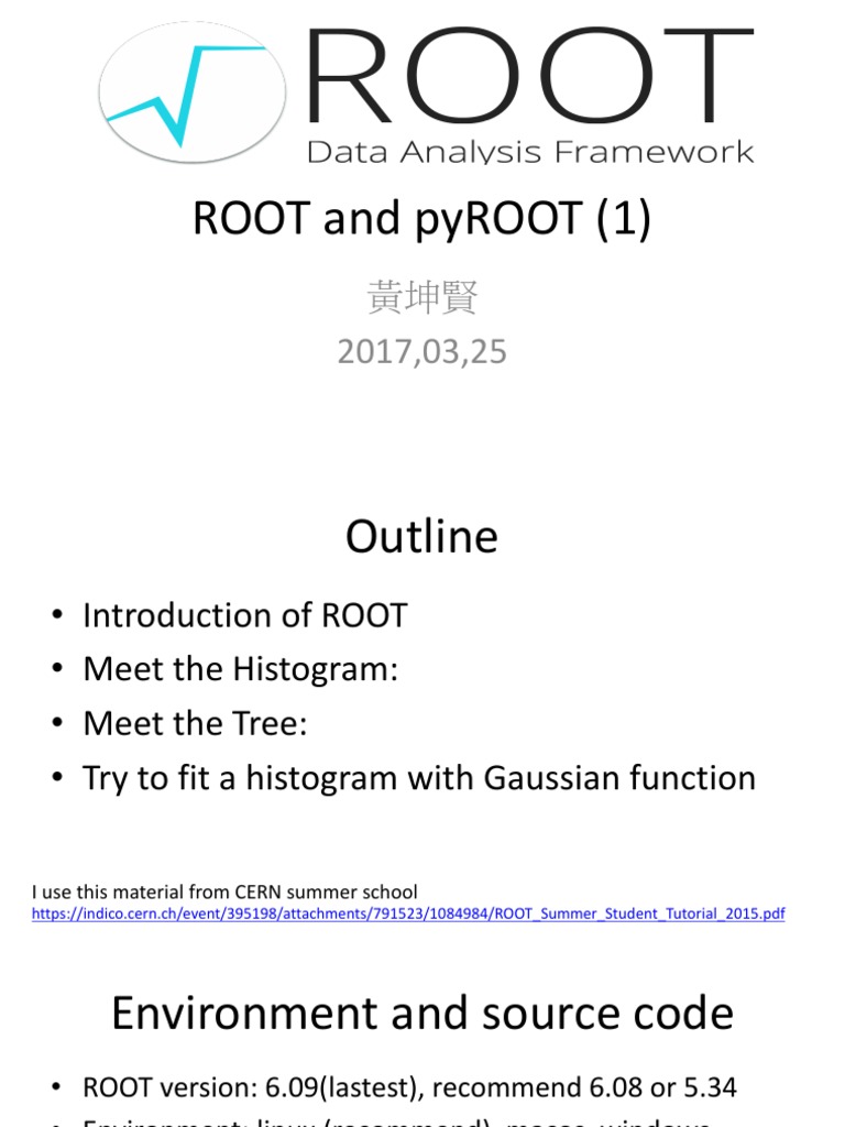 Root and Pyroot | PDF | Software | System Software