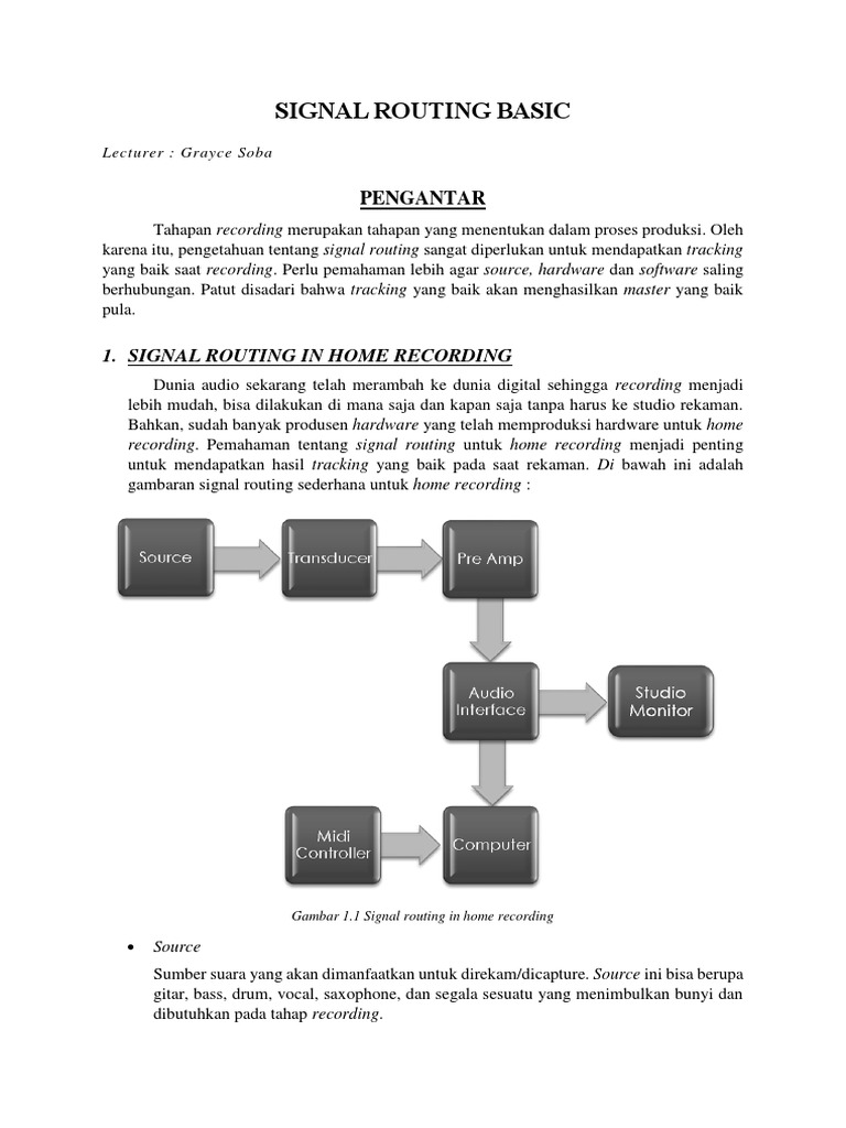 Signal Routing Basic | PDF