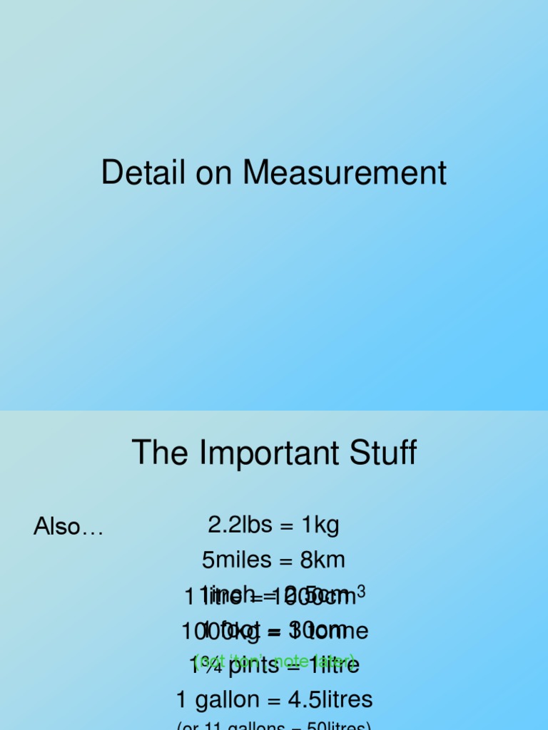 Measurement | PDF | Gallon | Pint