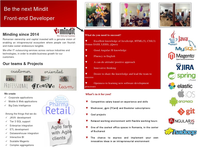 JD Front-End Developer | PDF | Software Development | Web Application