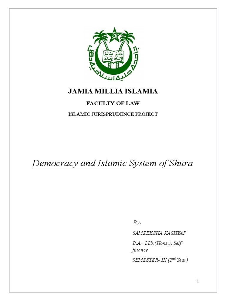 Democracy and Islamic System of Shura | PDF | Shura | Sharia
